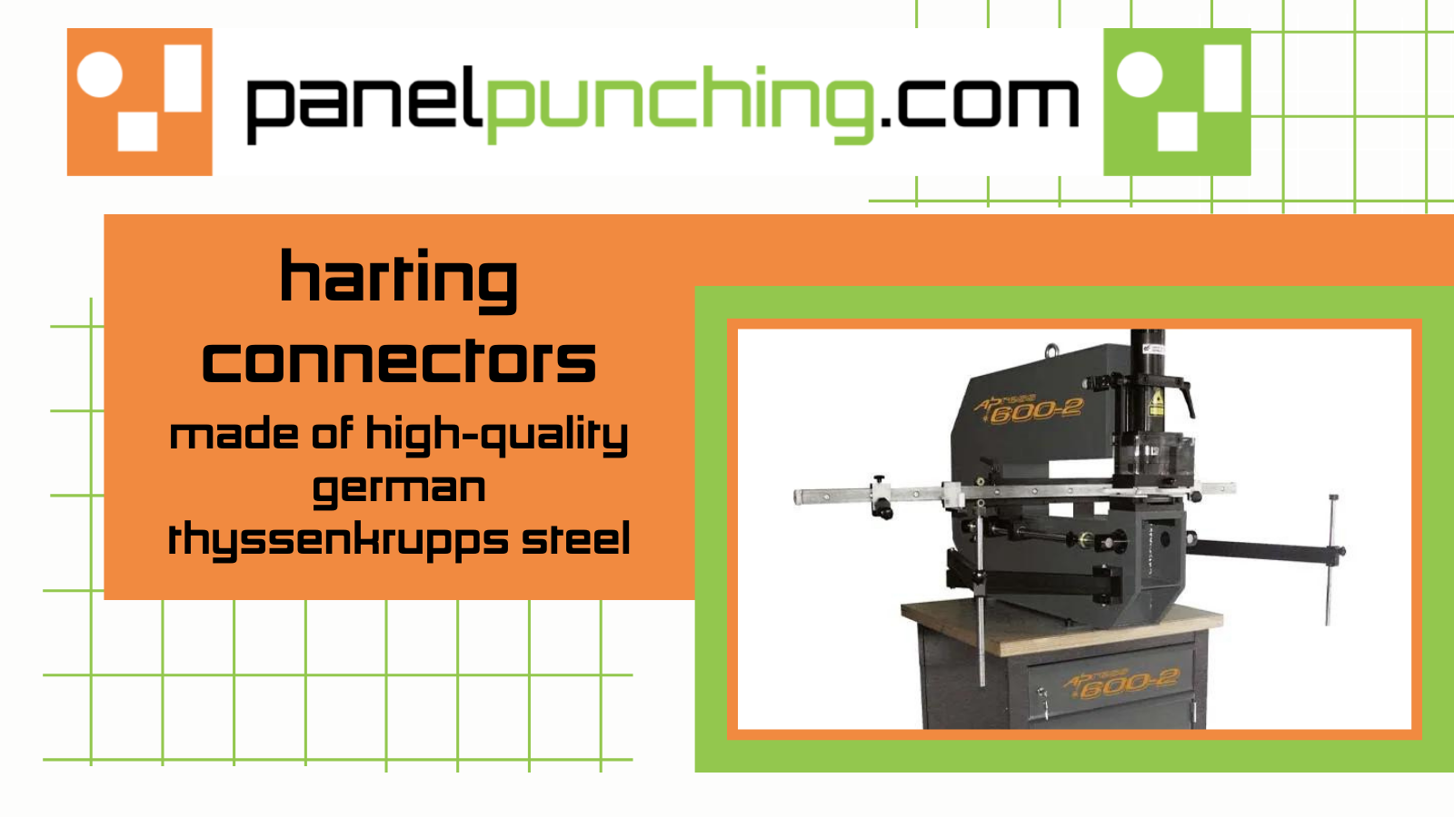 Premium Harting Compatible Connector Panel Punches